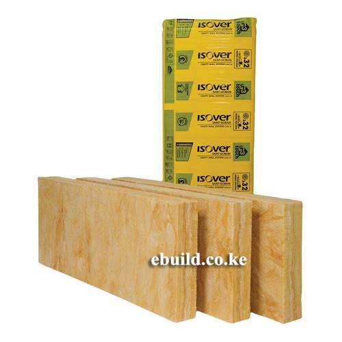 Glasswool Slab 100mm Isover Cavity — Ebuild Kenya